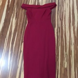 Windsor | Dresses | Windsor Off Shoulder Bodycon Red | Poshmark